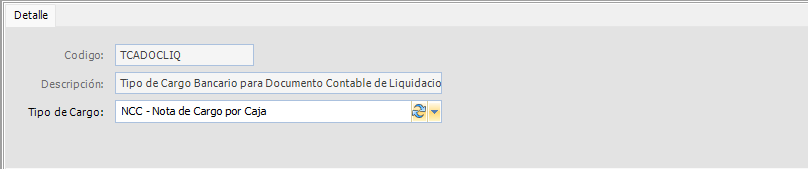 Tipos de Cargo Bancario Especiales - Brilo ERP Docs